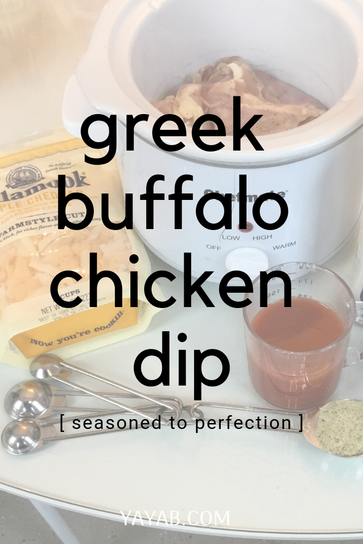 GREEK BUFFALO CROCKPOT CHICKEN DIP – YAYAB SEASONING